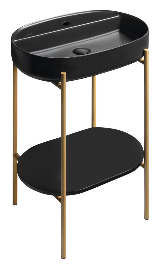 Podstavec s umyvadlem 60×86×39,6 cm zlatá mat – Sapho PUNO SKA590-5-01 ...