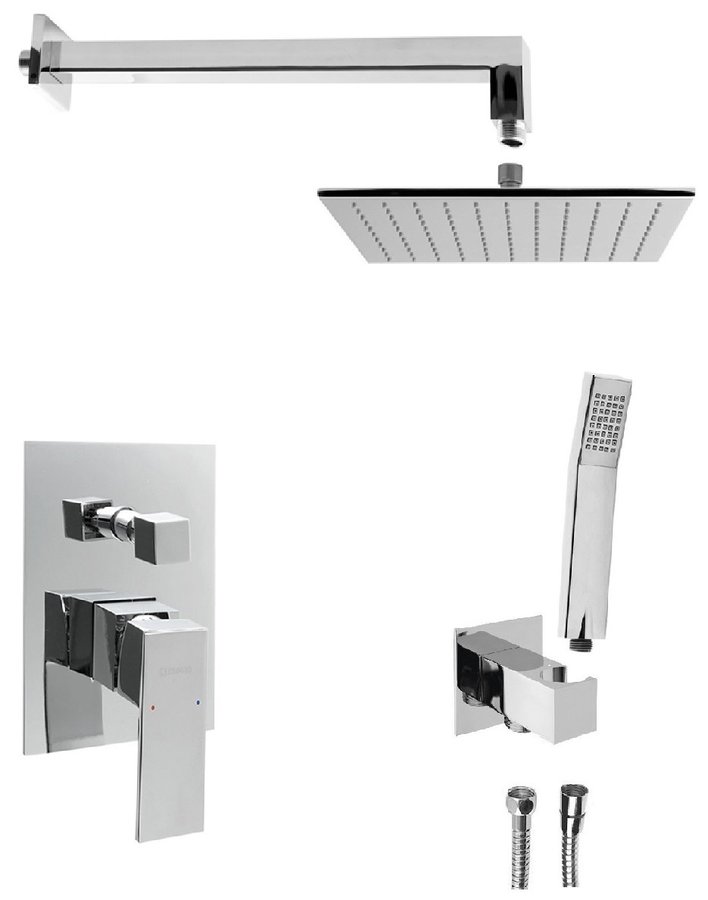 LATUS podomítkový sprchový set s pákovou baterií, 2 výstupy, chrom | M ...